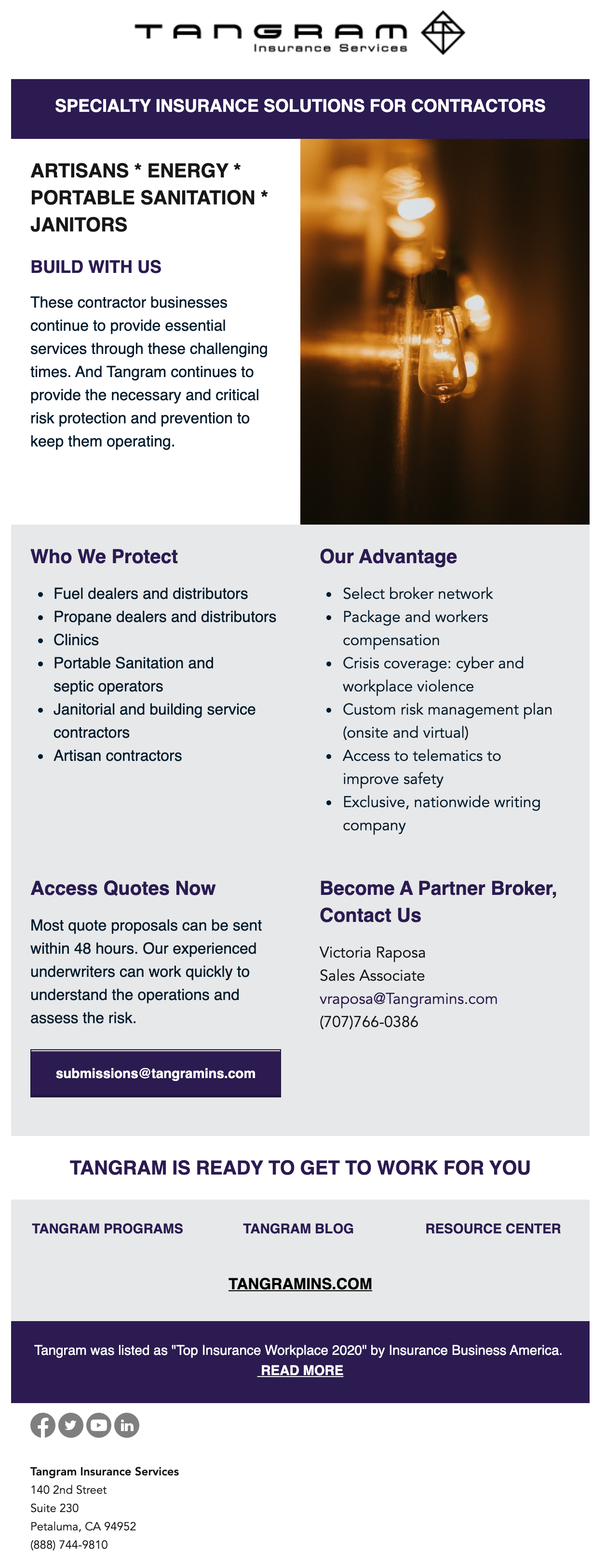 Specialty Insurance Solutions for Contractors - Tangram Insurance Services